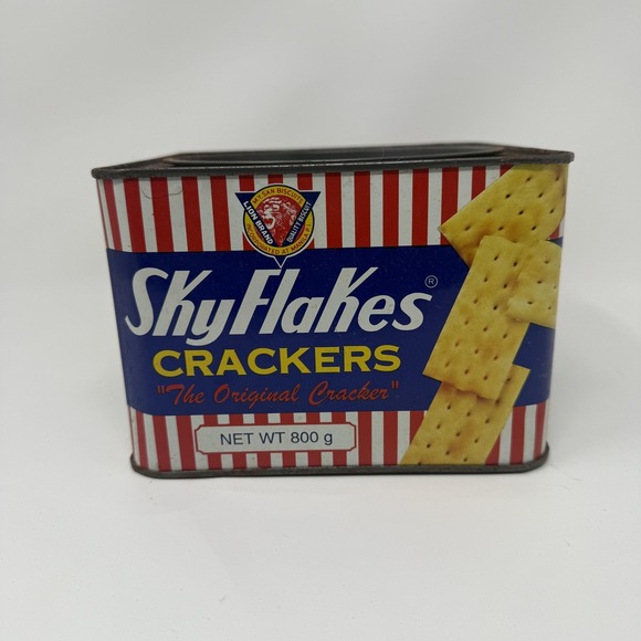 SkyFlakes | Kitchen | Vintage Skyflakes Crackers 80g Tin Can Bank My ...